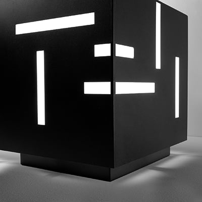 Designplan Lighting, Inc. | Bin LED Bollard, 15.8″ x 15.8″ x 18″ h, 23 ...