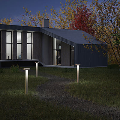 Designplan Lighting, Inc. | Solisia 130 LED Bollard, Accoya® Wood, Ø5.1 ...