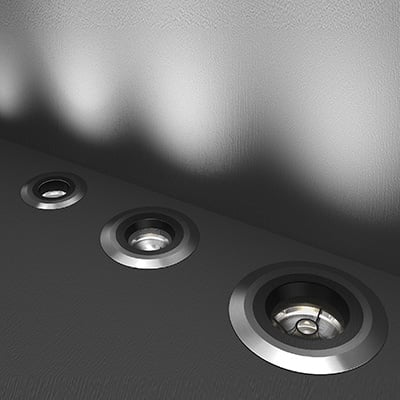 Designplan Lighting, Inc. | Gem Pro 3 Recessed LED Uplight or Wall, Ø4 ...