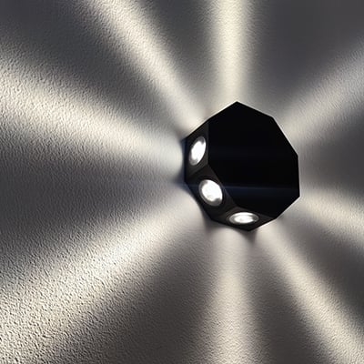 Designplan Lighting, Inc. | Octagon LED Wall or Ceiling Mount, 6.2″ x 6 ...