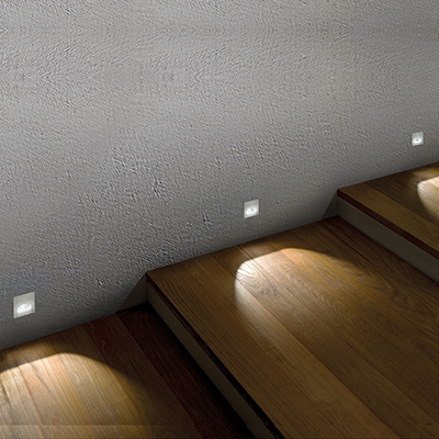 Designplan Lighting, Inc. | Naka 1.0 Recessed Wall LED Steplight, Flush ...