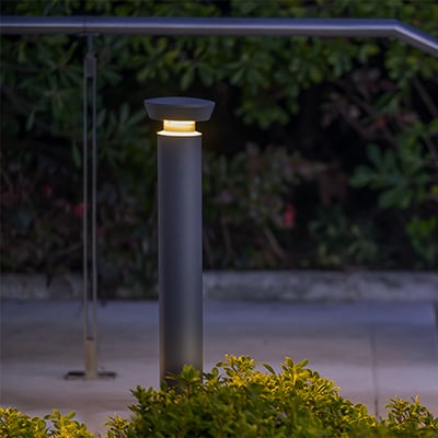Designplan Lighting, Inc. | CUP LED Bollard with Ø4.3″ Pole, 180° or ...