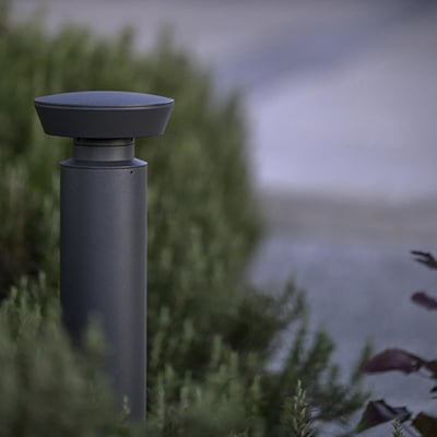 Designplan Lighting, Inc. | CUP LED Bollard with Ø4.3″ Pole, 180° or ...
